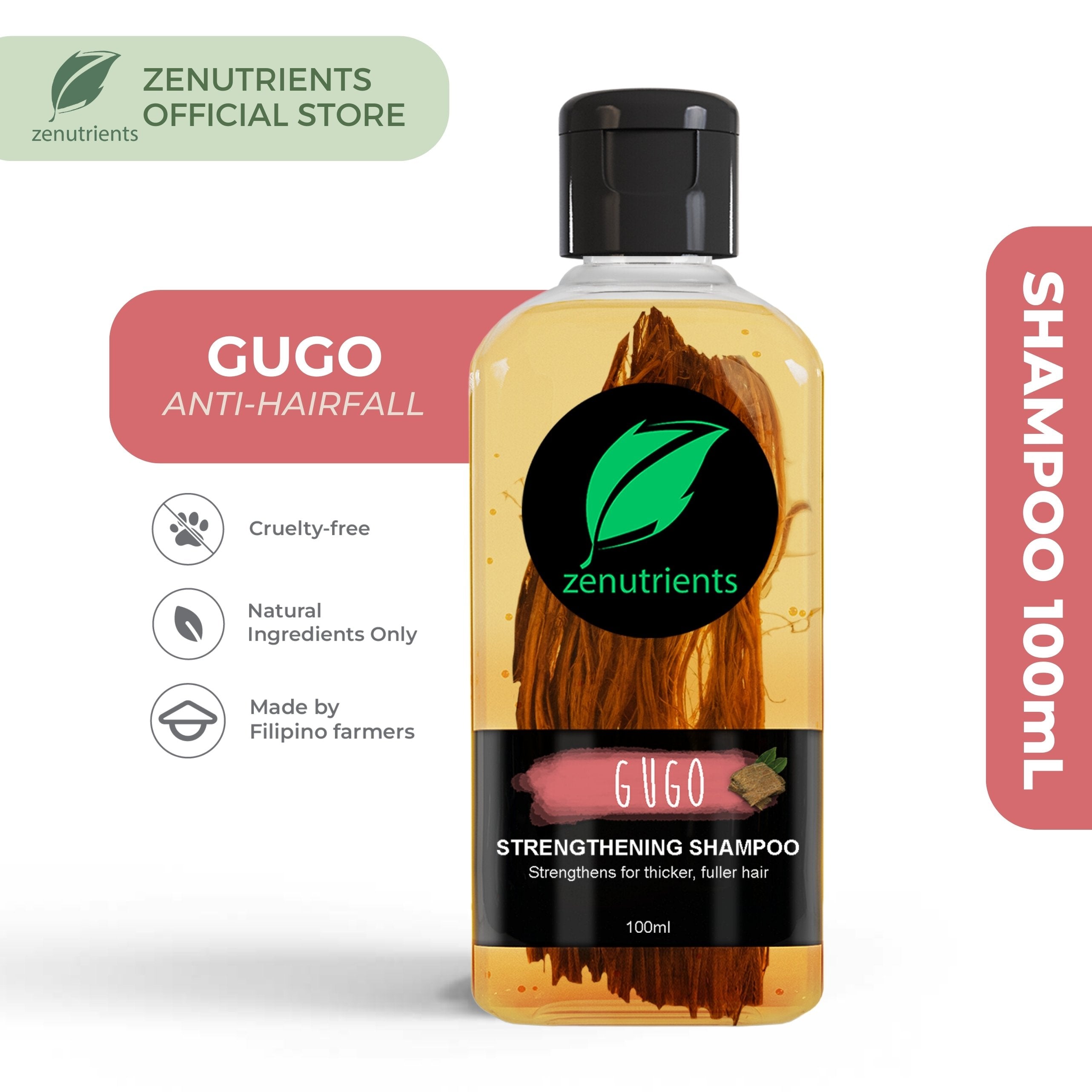 Zenutrients Gugo Strengthening Shampoo (Reduces Hairfall, Natural, Sul