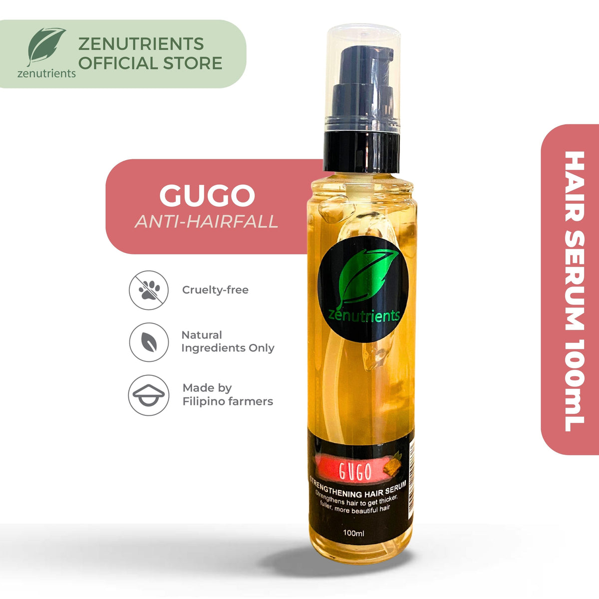 Gugo Strengthening Hair Serum – Zenutrients