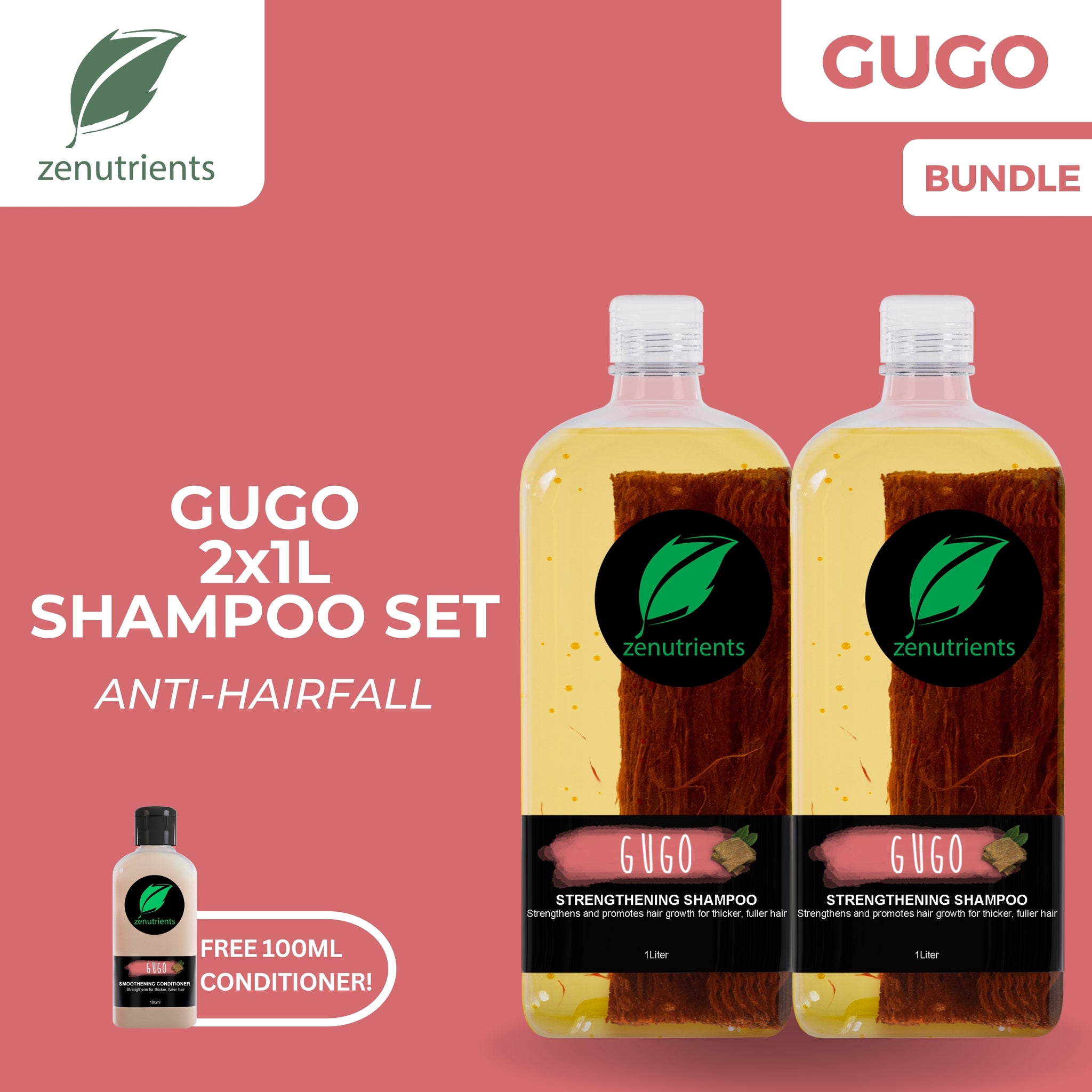 Zenutrients Gugo Strengthening Shampoo (Reduces Hairfall, Natural, Sul