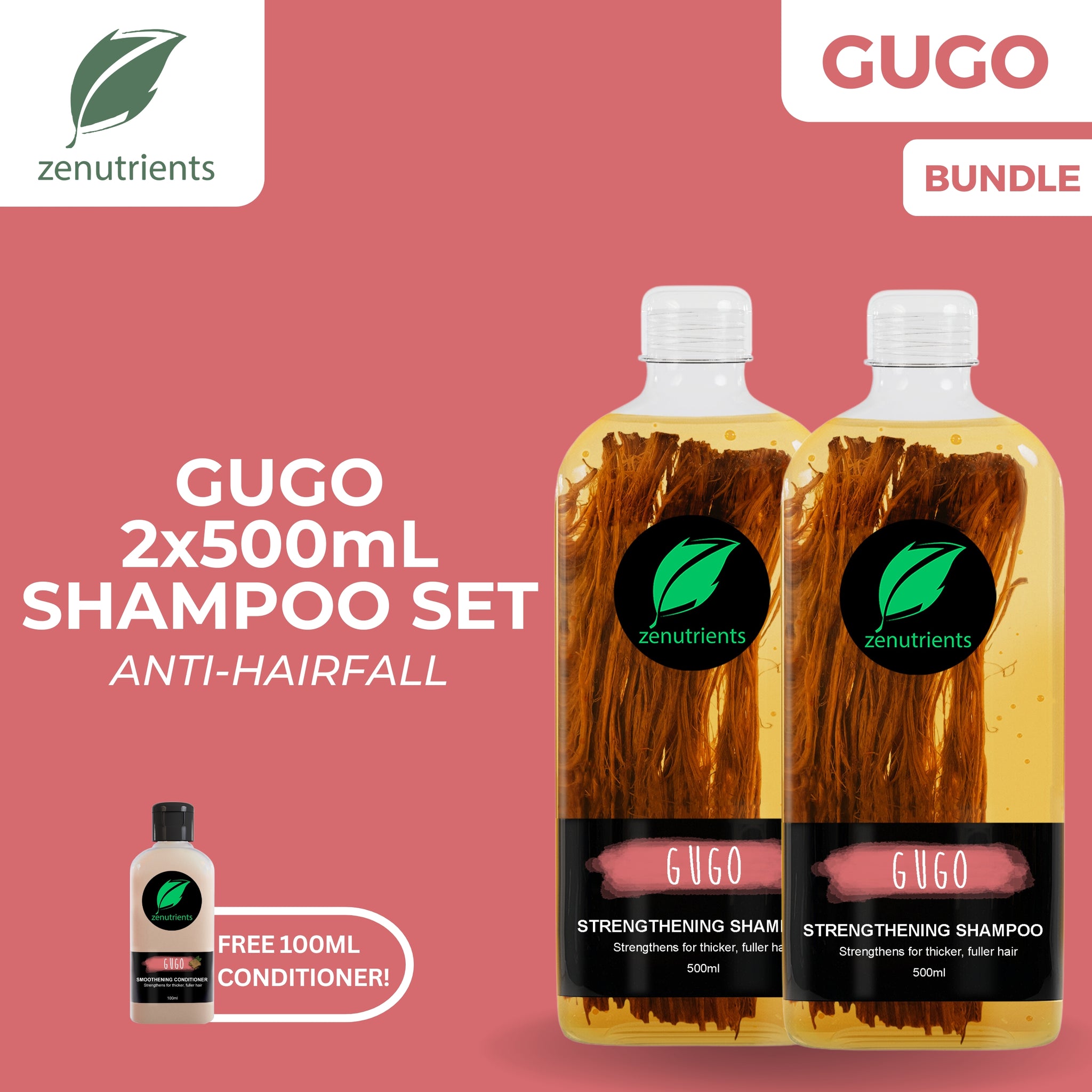 Zenutrients Gugo Strengthening Shampoo (Reduces Hairfall, Natural, Sul