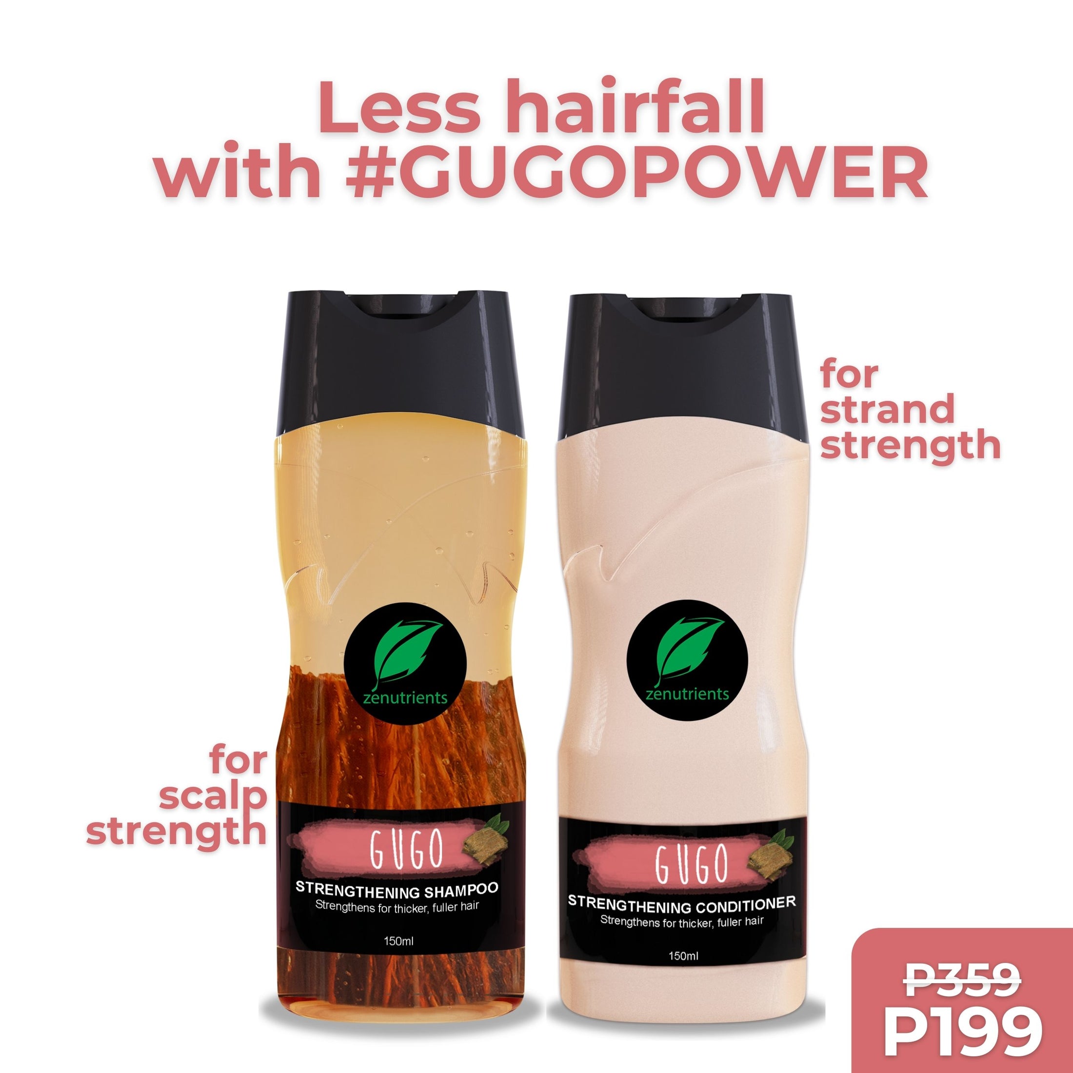Zenutrients Gugo Strengthening Shampoo (Reduces Hairfall, Natural, Sul