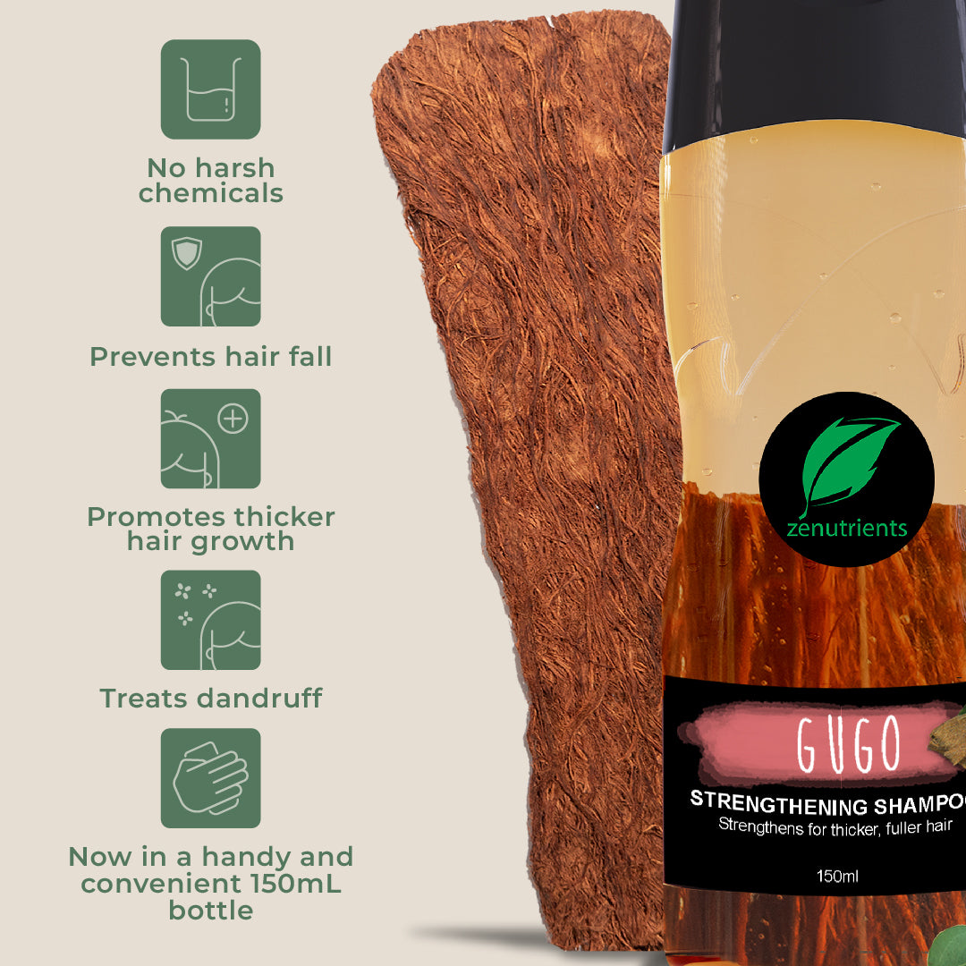 Zenutrients Gugo Strengthening Shampoo (Reduces Hairfall, Natural, Sul