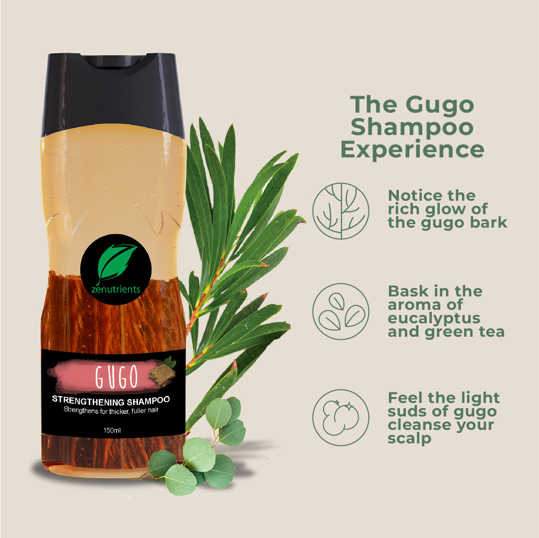 Zenutrients Gugo Strengthening Shampoo (Reduces Hairfall, Natural, Sul